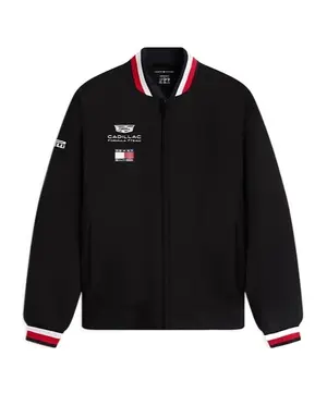Tommy Hilfiger Th X Cadillac Formula 1 Baseball Jacket - Black