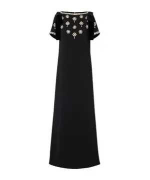 Carolina Herrera Embellished Gown - Black