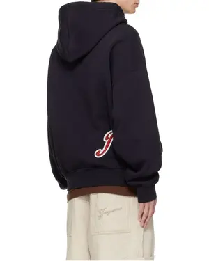 Jacquemus Logo Patch Drawstring Hoodie