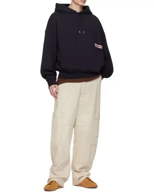 Jacquemus Logo Patch Drawstring Hoodie