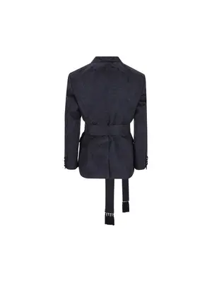 Valentino Garavani Long-sleeved Jacket With Tie Detail