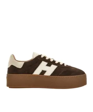 Hogan Side H Patch Sneakers - Brown