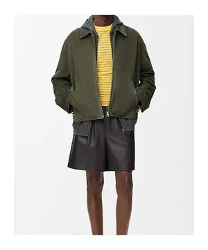Loewe Zip-up Jacket In Suede Lambskin