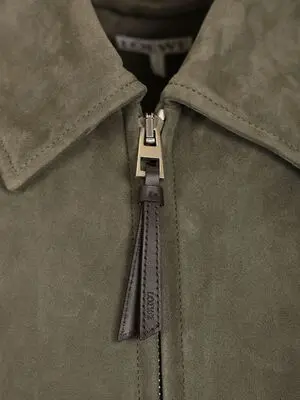 Loewe Zip-up Suede Lambskin Jacket - No
