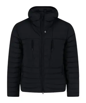 Stone Island Long-sleeved Cotton-padded Jacket - Black