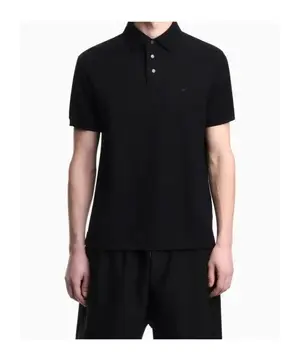 Emporio Armani Button Detailed Short-sleeved Polo Shirt