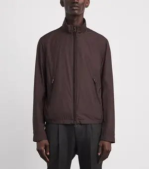 Paul & Shark Technical Jacket With Stand Collar And Zip-up Closure
