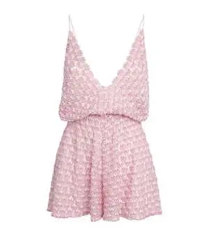 Missoni V-neck Crochet Jumpsuit - Pink