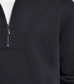 Harrods Cotton Jersey Quarter-zip Sweatshirt