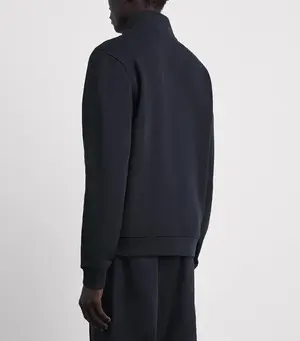 Harrods Cotton Jersey Quarter-zip Sweatshirt