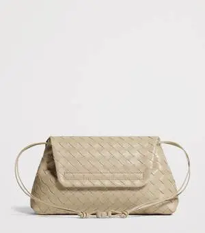 Bottega Veneta Leather Giorno Shoulder Bag - Neutral
