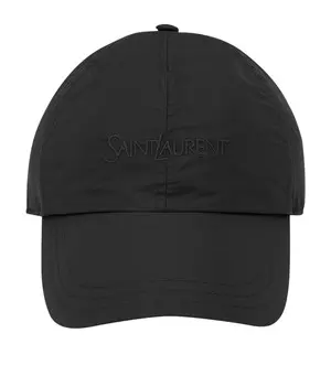 Saint Laurent Technical Logo Baseball Cap - Black
