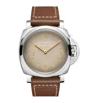Panerai Stainless Steel Luminor Watch - Beige