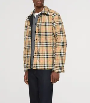 Burberry Quilted Reversible Check Overshirt