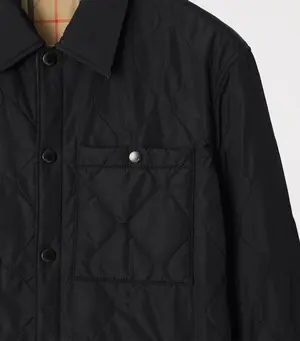 Burberry Quilted Reversible Check Overshirt