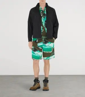 Burberry Knight Stamp Zip-up Jacket