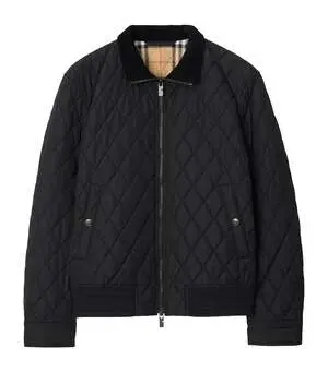 Burberry Quilted Water-resistant Jacket With Signature Check Lining