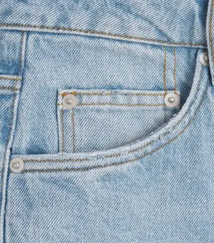 Studio Nicholson Riso Straight Leg Jeans In Raw Washed Denim - Blue