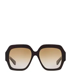 Chloé Oversized Rectangle Sunglasses - Brown