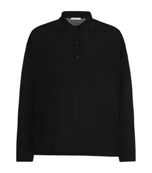 THE ROW Djon Wool Polo Sweater