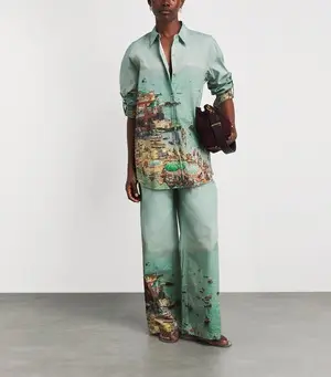 Staud Sandbar Printed Shirt