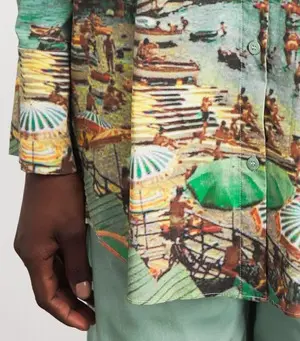 Staud Sandbar Printed Shirt
