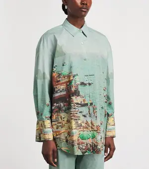 Staud Sandbar Printed Shirt