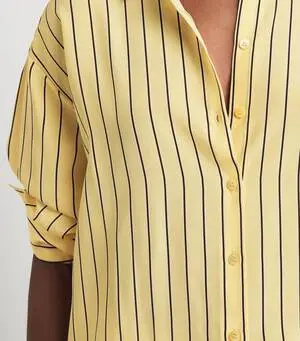 Staud Silk Stripe Nolan Shirt