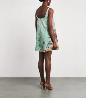 Staud Brio Mini Dress With Endless Summer Print
