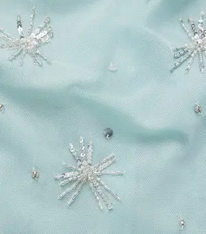 Staud Embellished Azzurra Midi Dress