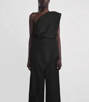 Camilla And Marc Virgin Wool Asymmetrical One-shoulder Cira Top