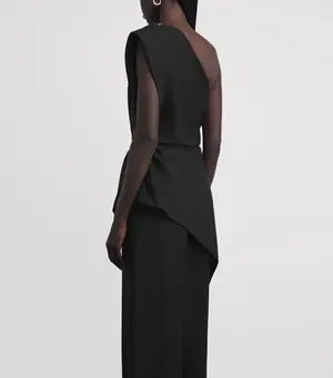 Camilla And Marc Virgin Wool Asymmetrical One-shoulder Cira Top