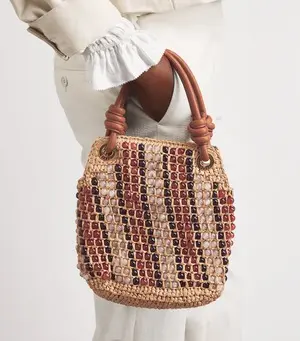 Veronica Beard Small Beaded Slouch Bag