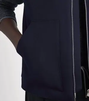 LARDINI Wool-cashmere Zip-up Gilet