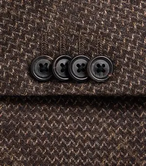 Corneliani Virgin Wool Mouliné Check Blazer