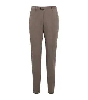 Corneliani Stretch-cotton Cashmere Trousers