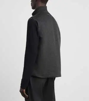 LARDINI Virgin Wool-cashmere Gilet