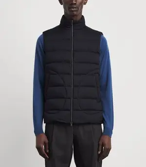 Herno Down Quilted Gilet - Black