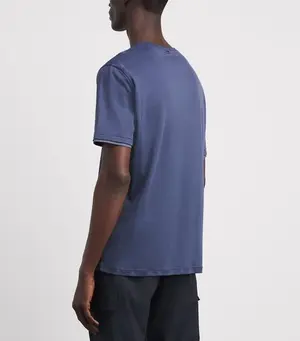 Herno Cotton Layered T-shirt - Blue