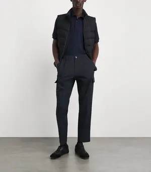 Herno Wool Polo Shirt - Blue