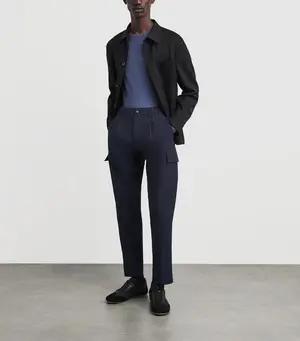 Herno Technical Cargo Trousers - Blue