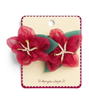 KONGES SLOJD Flower Hair Ties - Red