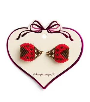 KONGES SLOJD Beaded Ladybug Hair Clips