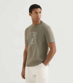 Brunello Cucinelli Neoclassical Print T-shirt