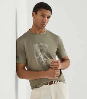 Brunello Cucinelli Neoclassical Print T-shirt