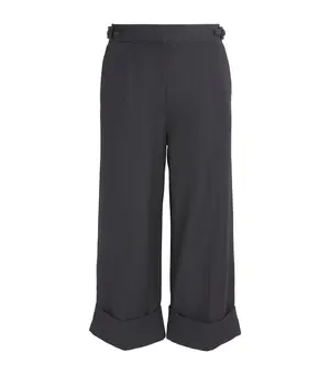 Camilla And Marc Wool Cropped Trousers - Black
