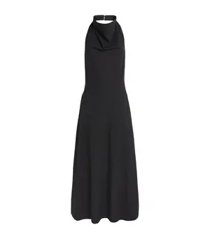 Camilla And Marc Halterneck Grace Maxi Dress - Black