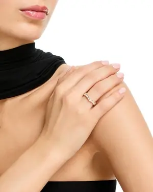 Bloomingdale'S Diamond Pear & Round Band In 18k 1.02 Tcw - Gold