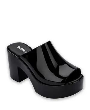 Melissa Hype Platform Mule Heels - Black