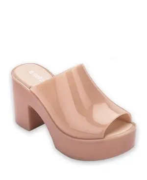 Melissa Hype Platform Mule Heels - Pink